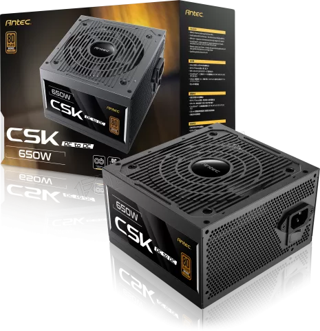 Alimentation ATX Antec Cuprum Strike CSK DC - 650W (Noir) à prix bas