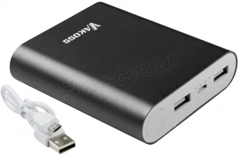Batterie externe USB Vakoss TP-2588K - 10400mAh (Noir) à prix bas