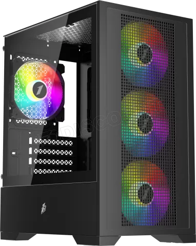 Boitier Mini Tour Micro ATX 1stPlayer Go2 RGB avec panneau vitré (Noir ...
