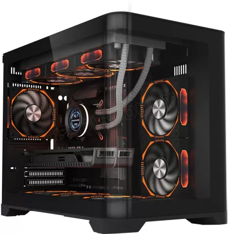 Boitier Mini Tour Micro ATX 1stPlayer UView 6 RGB avec panneaux vitrés ...