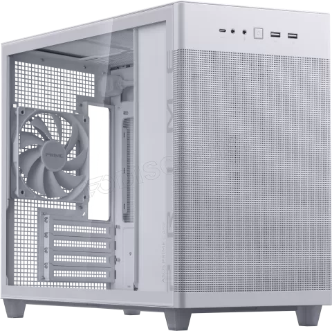 Boitier Mini Tour Micro ATX Asus Prime AP201 avec panneau vitré (Blanc ...