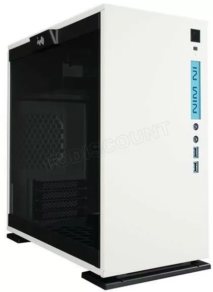 Boitier Mini Tour Micro ATX InWin 301 avec panneau vitré (Blanc) à prix bas