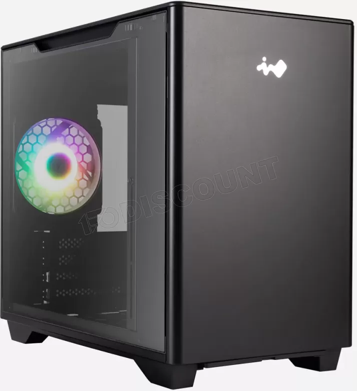 Boitier Mini Tour Micro ATX InWin A3 RGB avec panneau vitré (Noir) à ...