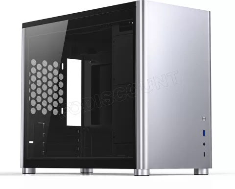 Boitier Mini Tour Micro-ATX Jonsbo D30 avec panneau vitré (Argent) à ...