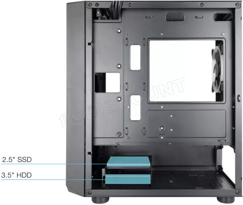 Boitier Mini Tour Micro ATX TooQ Seizure TQGCC901-B RGB avec panneau ...