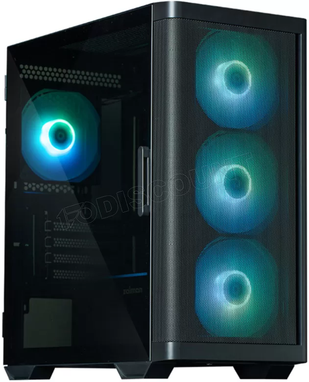 Boitier Mini Tour Micro ATX Zalman M4 RGB avec panneau vitré (Noir) à ...