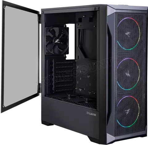 Boitier Moyen Tour ATX Zalman Z8 MS RGB avec panneau vitré (Noir) à ...