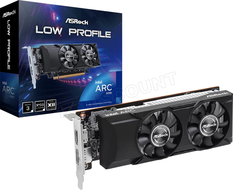 Carte Graphique ASRock Intel Arc A310 4Go Low Profile Mini ITX à prix bas