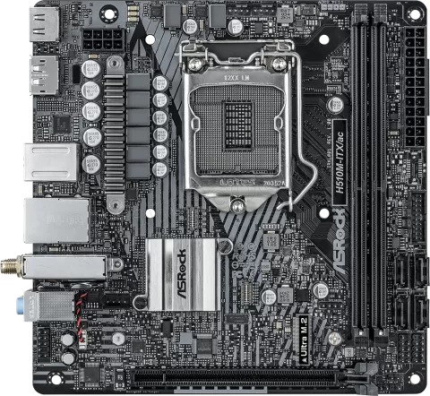 Carte Mère ASRock H510M-ITX/AC (Intel LGA 1200) Mini ITX à prix bas